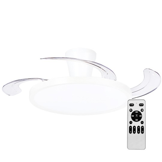 MV5040-W BELI PLAFONSKI VENTILATOR 30W SA SVETLOM LED CCT 30W SA DALJINSKIM UPRAVLJAČEM