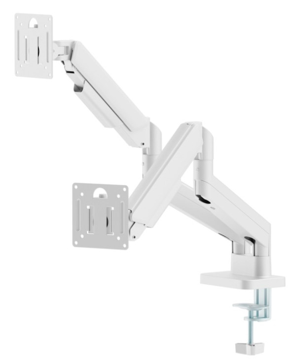 MA-DA2-06-W Gembird Podesivi dupli stoni drzac za monitor, tilt, 17-32 max.10kg White