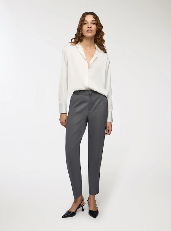 Pantalone chino jednobojni Tamnosiva