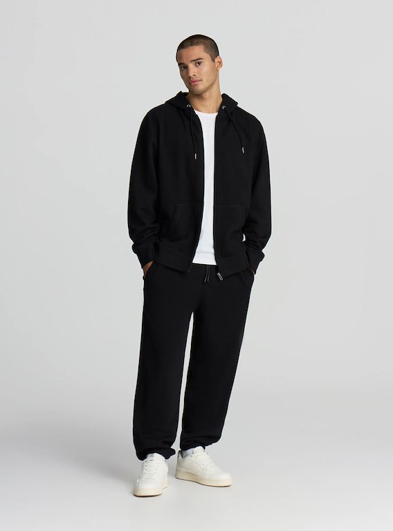 Jogger pantalone sa šnalom za vezivanje Crna