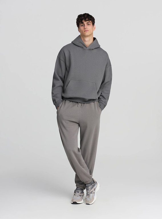 Jogger pantalone sa pertlama Mišje siva