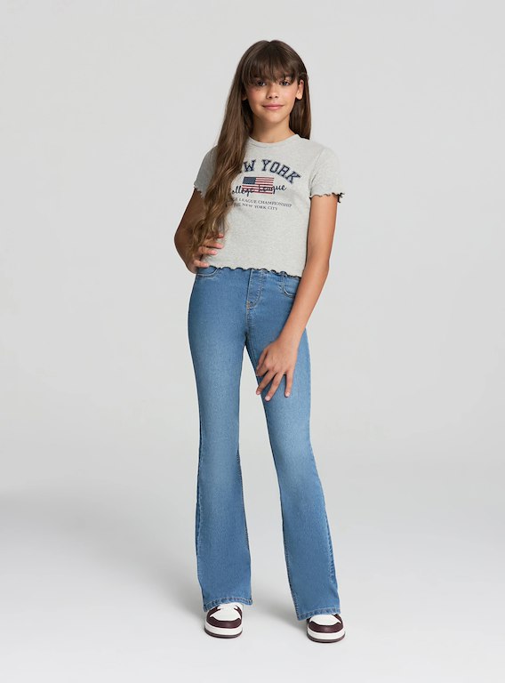 Jeggings sa zvonastim nogavicama Var srednjeplavi teksas