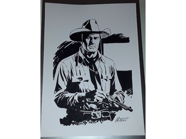 Crtez na hamer papiru 30 x 21,5 cm. - Tex Wiler
