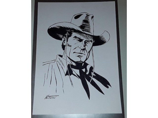 Crtez na hamer papiru 30 x 21,5 cm. - Tex Wiler