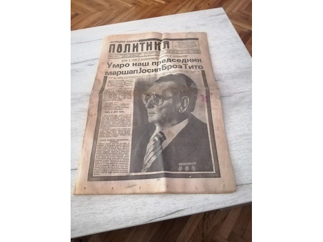 Politika 5. maj 1980.