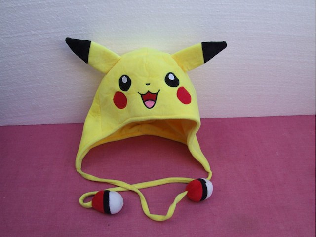 Pikachu Pokemon kapa za decu i odrasle kao NOVO!