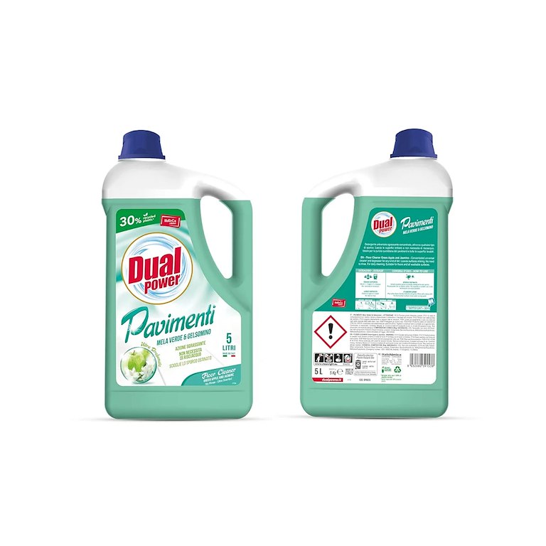 DUAL POWER sredstvo za podove JABUKA/ JASMIN 5L