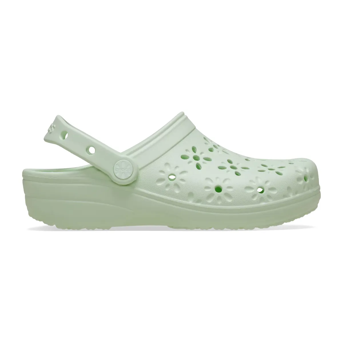 Crocs Classic Floral Cut-Out Clog – Jade Tint