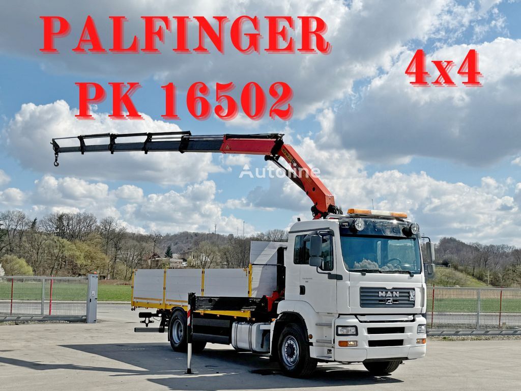 MAN TGA 18.440* PK 16502 + FUNK * 4x4 * TOP kamion s ravnom platformom