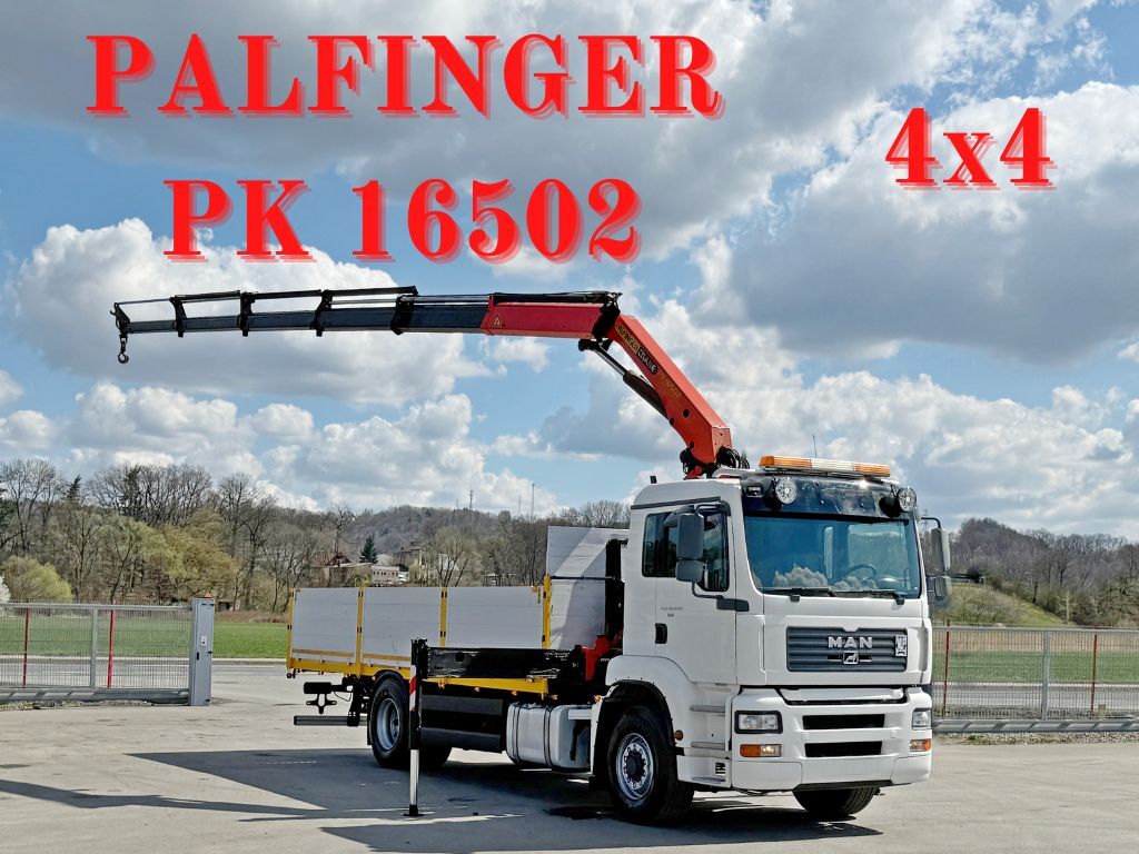 MAN TGA 18.440* PK 16502 + FUNK * 4x4 * TOP kamion s ravnom platformom