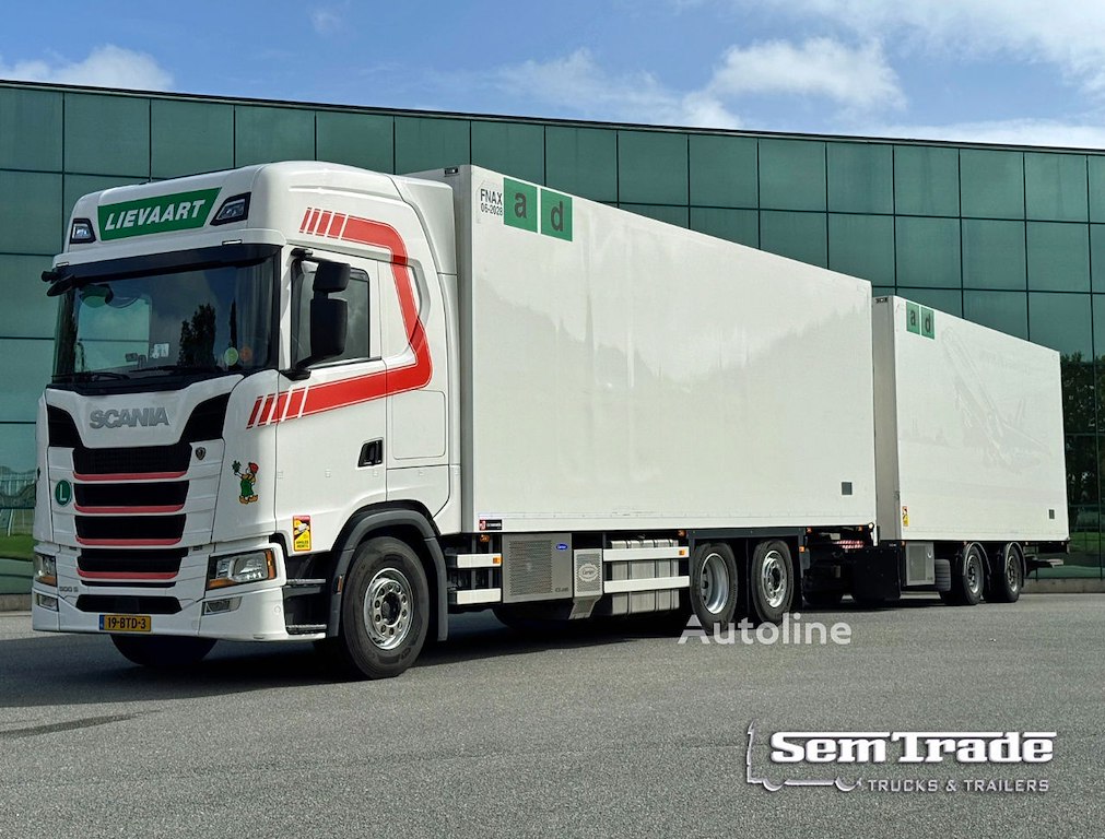 Scania S500 kamion hladnjača + prikolica hladnjača
