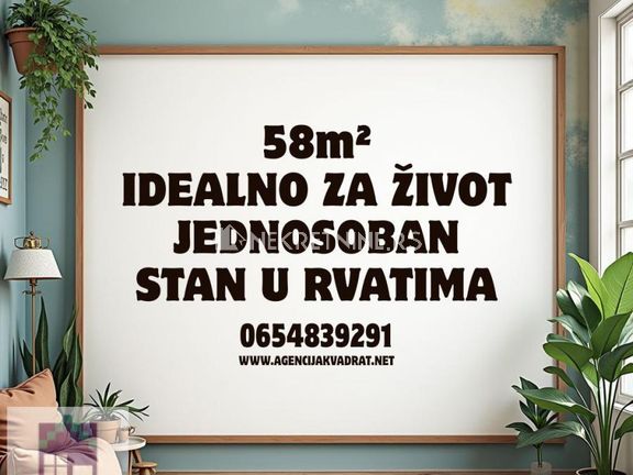 Jednosoban stan 58m² – Rvati, I sprat - 96.280€