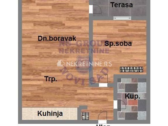 Dvosoban odličnog rasporeda!!!