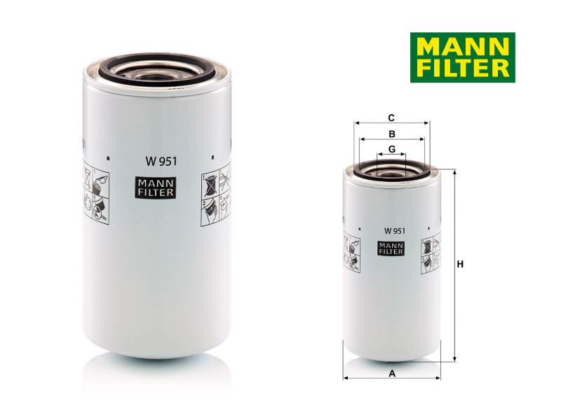 Filter ulja W951 MANN