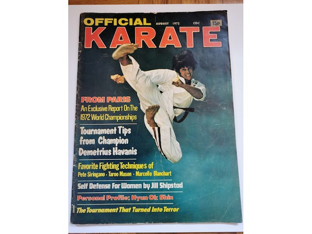 Official Karate - avgust 1972