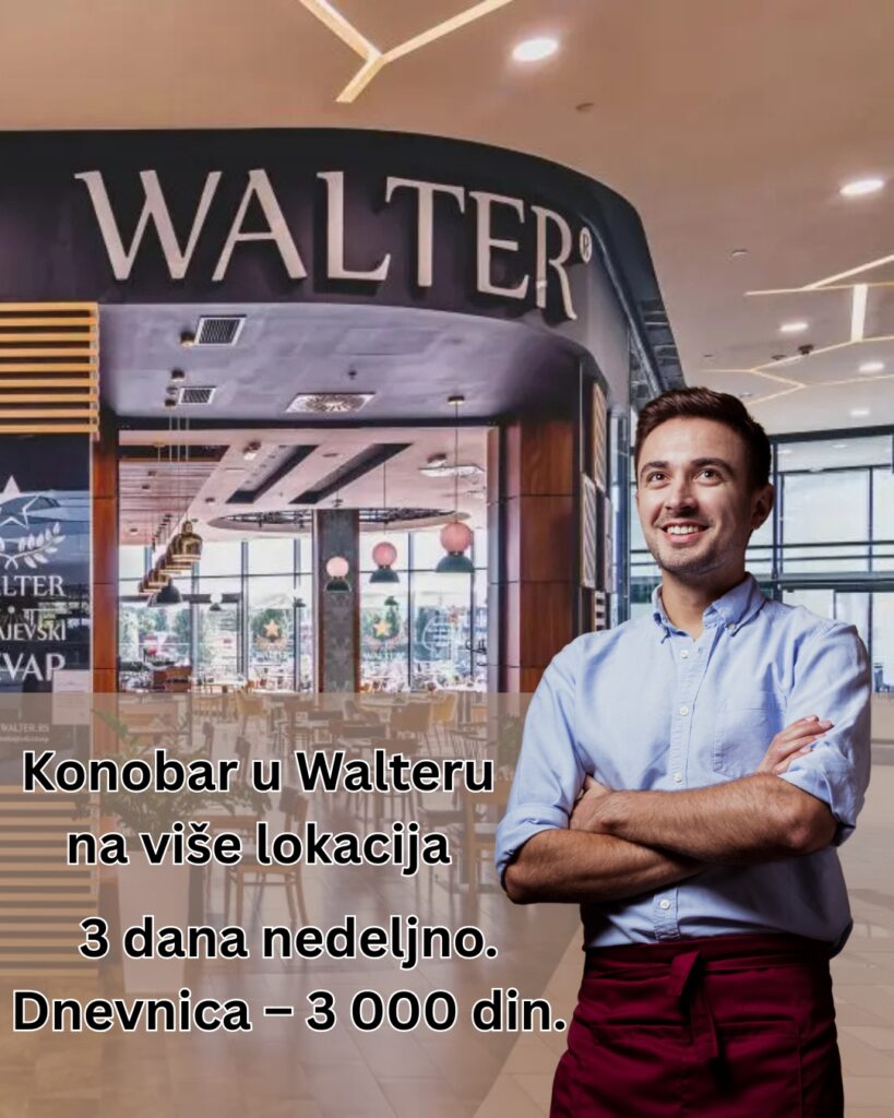 Konobar U Walteru Privremeni poslovi