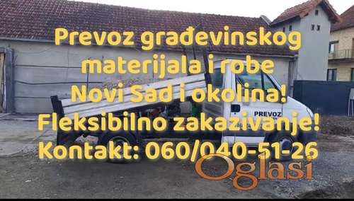 Prevoz građevinskog materijala i robe