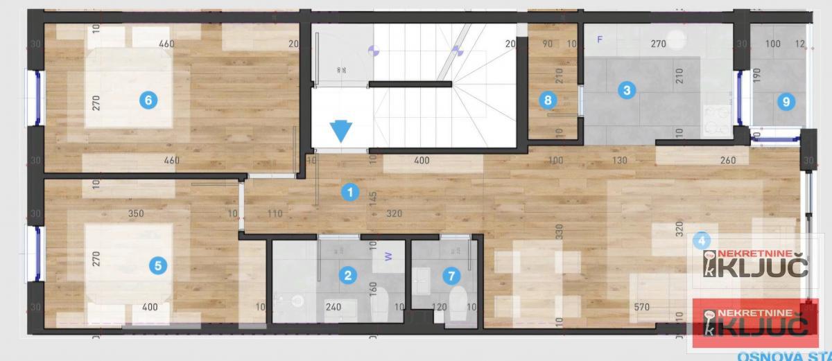 TELEP, 61m2, Trosoban sa pdv