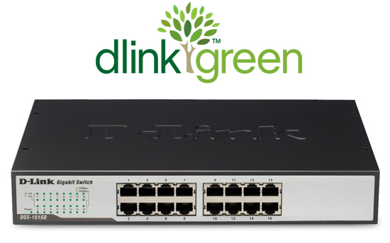 DLink Switch SOHO Gigabit DGS-1016D 16 x 10/100/1000 Mbit, desktop (mogucnost ugradnje u ormar), fiksna konfiguracija, 1U, unmanaged, Layer 2, Napajan
