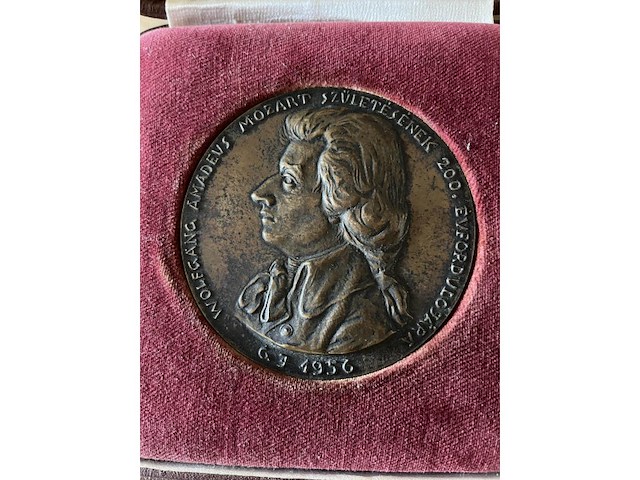 Mocart medaljon - povodom 200 godina od rođenja - 1956.
