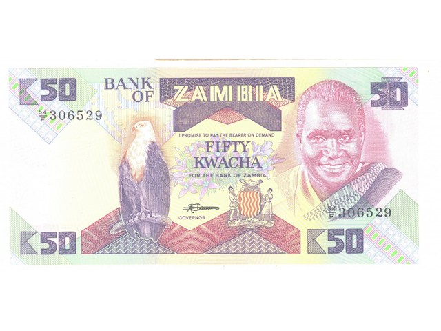 ZAMBIA 50 Kwacha 1986 UNC