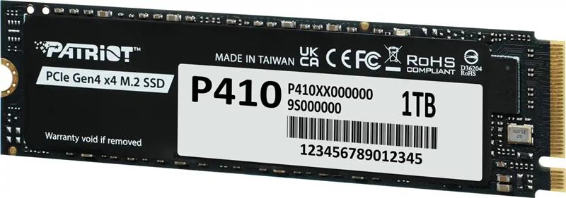 SSD M.2 NVMe 1TB Patriot P410 5000MBS/4500MBS P410P1TBM28H