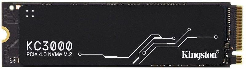 KINGSTON M.2 NVMe 1TB, 2280, PCIe Gen 4x4, KC3000, 3D TLC NAND, Read up to 7,000 MB/s, Write up to 6,000 MB/s (single sided), Includes cloning software