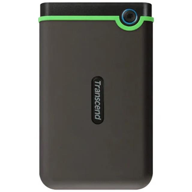 TRANSCEND External HDD 2TB Slim form factor, M3S, USB 3.1, 2.5, Anti-shock system, Backup software, 185g, Iron gray (Slim)
