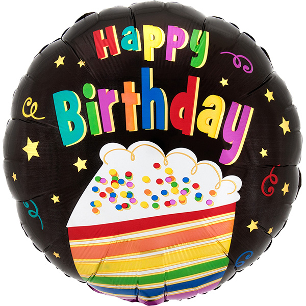 4178101
18″ Foil Hbd Rainbow Cake