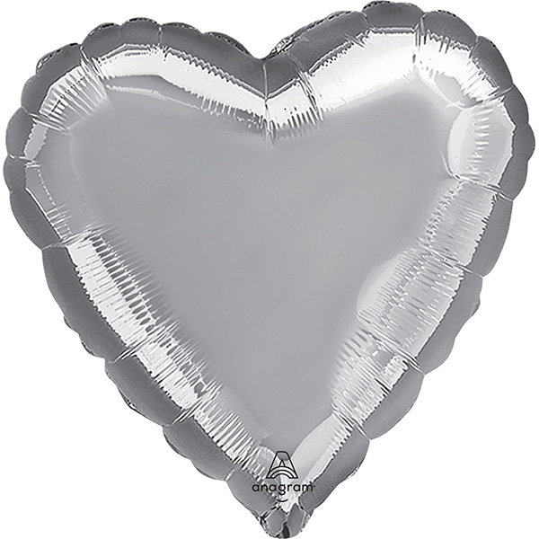 4243002
28″ Foil Jumbo Heart Metalic Silver