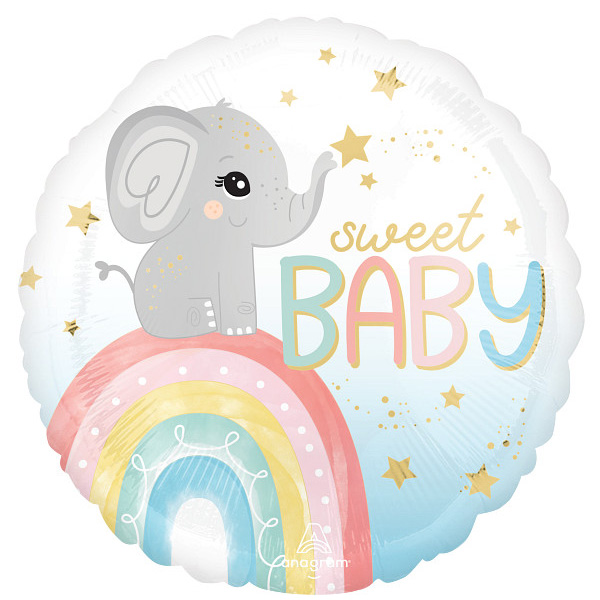 4789101
18″ Foil Satin Baby Elephant