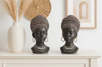 Africke Dekorativne Biste Set od 2 Komada