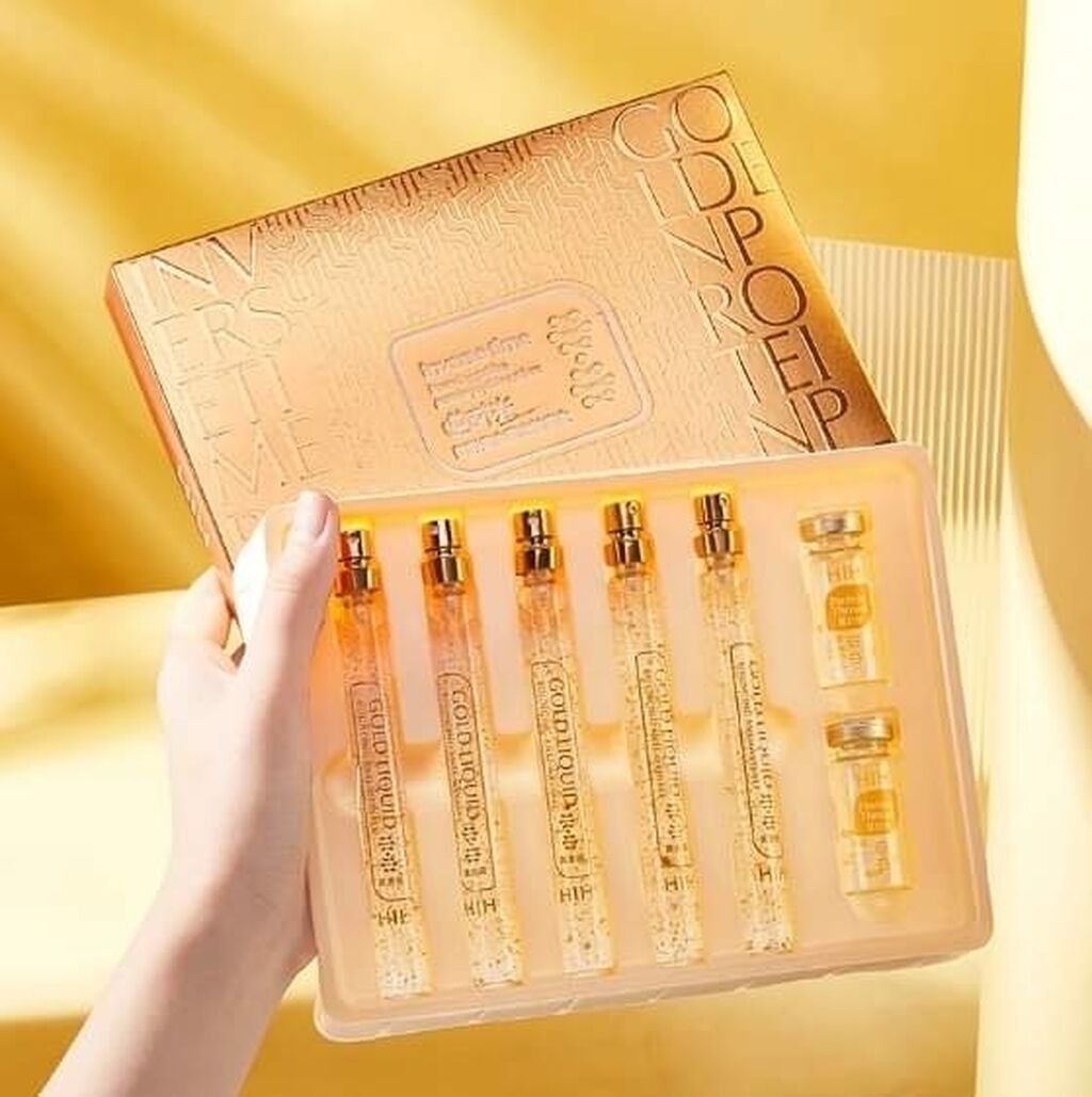 24K Gold Serum za Lice s Aktivnim kolagenom Svilene Niti Cena