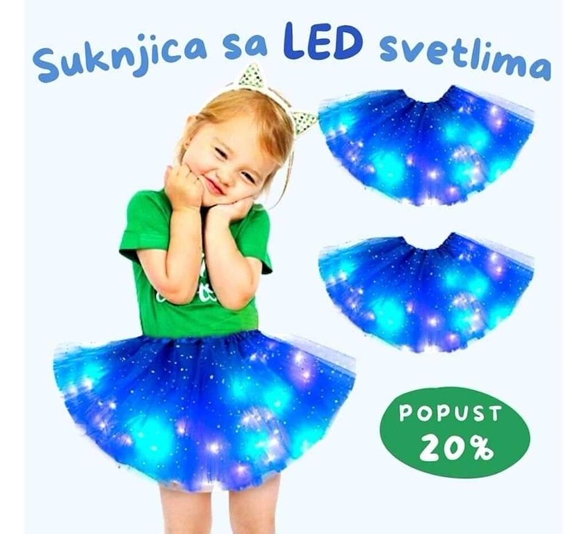Suknjica sa LED svetlima 1900 din Ova magična sjajna suknjica je sve