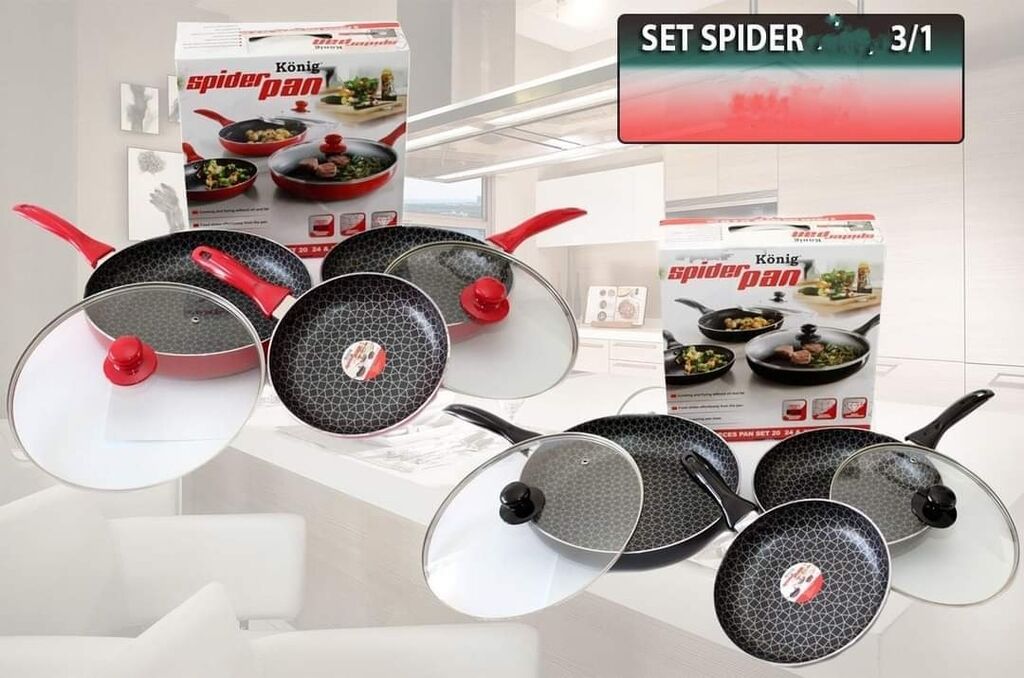 Konig set Spider tiganja AKCIJA Cena 3.900 dinara+Ptt 360 dinara. Set