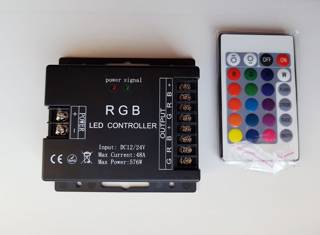 RGB Led kontroler sa daljincem. Novo. U originalnom pakovanju