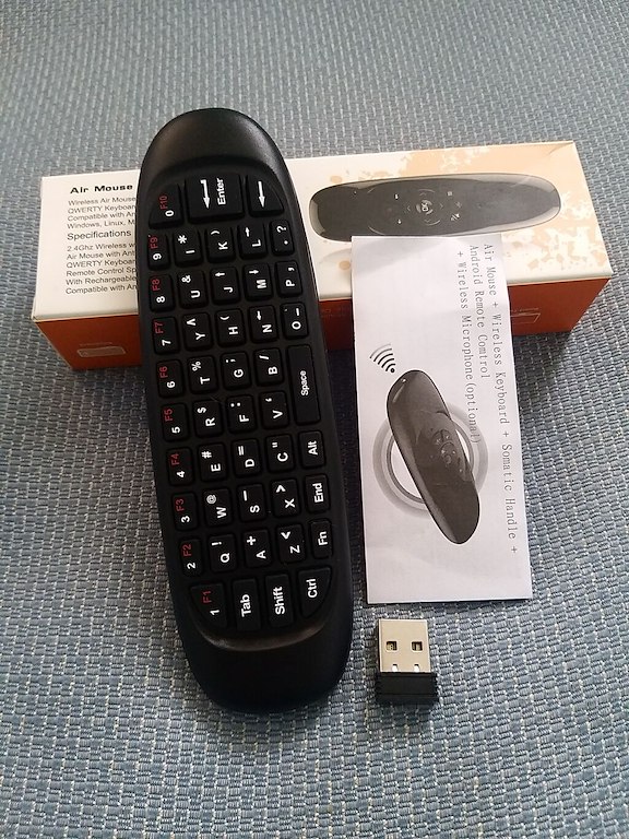 Miš, tastatura i daljinski. Univerzalni Air Mouse koji zamenjuje