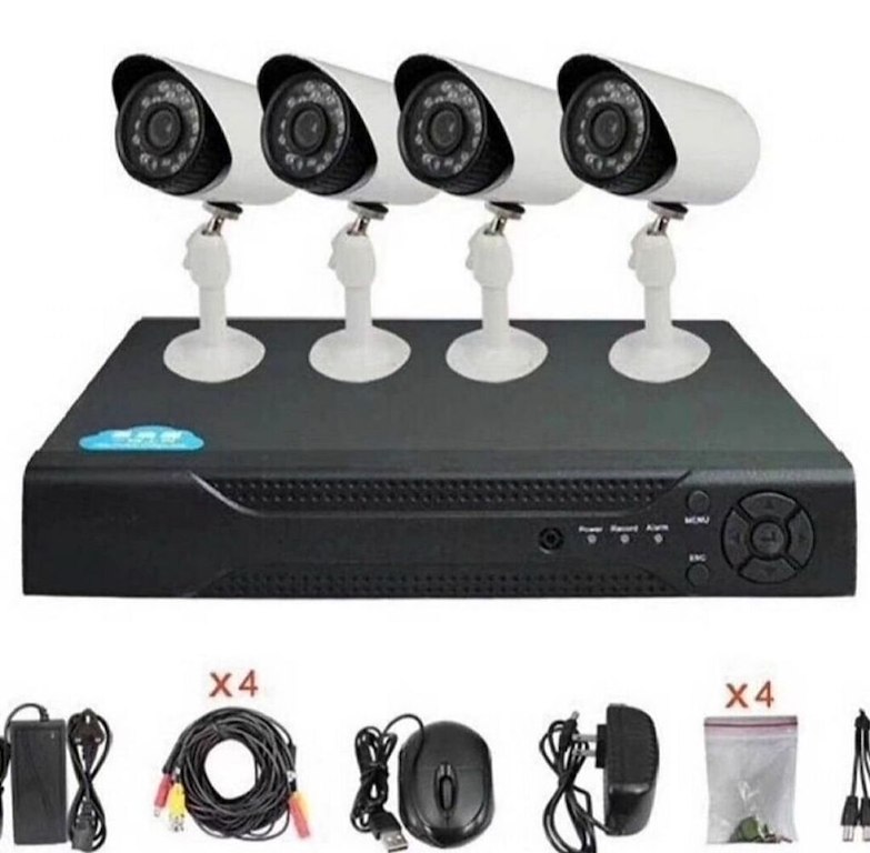 SET 4 kamere 5 mpx Video nadzor 4 kamere CCTV AHD HD FULL HD-žični
