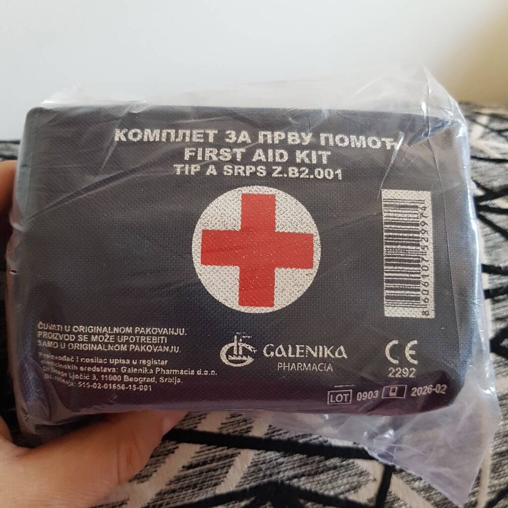 Prva pomoć TIP-A za motor važi do 02.2024 Prva pomoć sa datumom