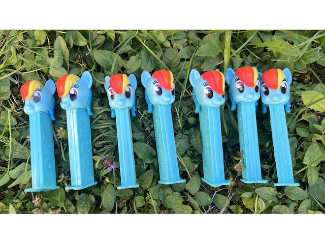 Lot 7 PEZ figura My Little Pony (plavi)