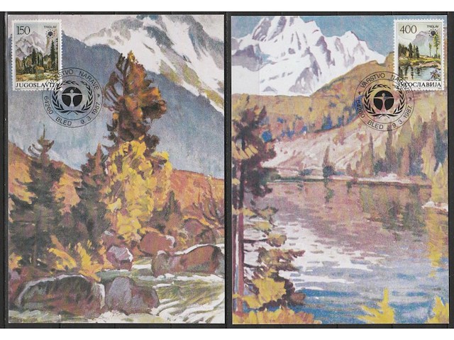 Zaštita prirode, Triglav - 1987 - Maksimum karta - CM