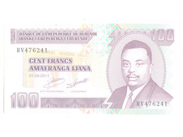 Burundi 100 franaka 2011 UNC