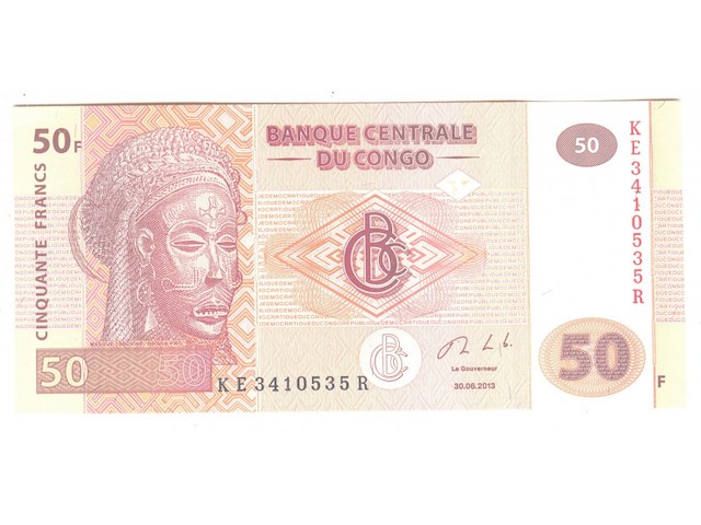 Kongo 50 Francs 2013 UNC
