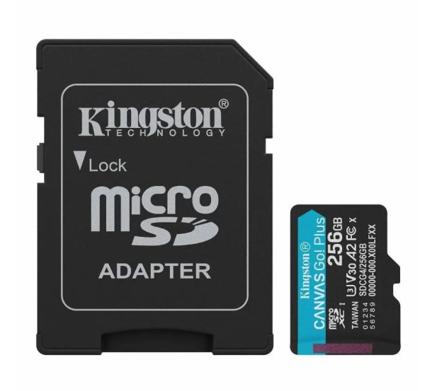 Memorijska kartica U3 V30 microSDXC 256GB Canvas Go Plus 200MB/s A2 + adapter SDCG4/256GB