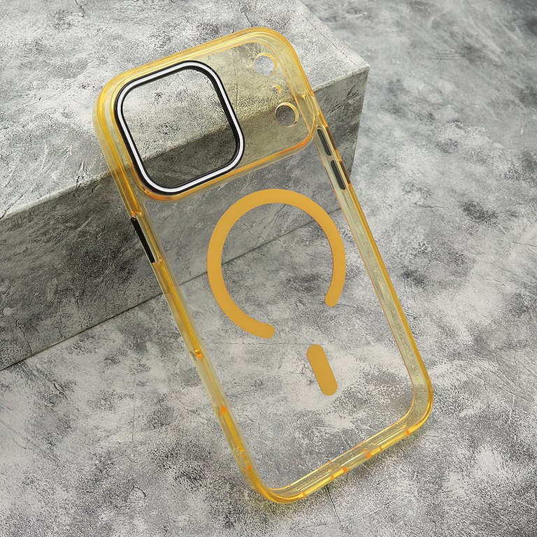 Futrola COLOR RING MagSafe za iPhone 17 Pro Max (6.9) narandzasta (MS)