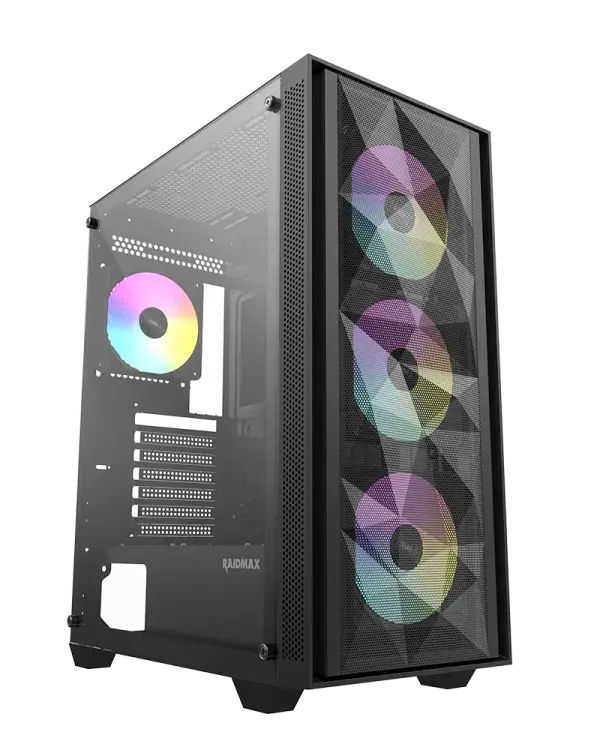 Raidmax Kućiste Talos II, V217TBF, RGB, 650W, (RX-650XTB), Crno
