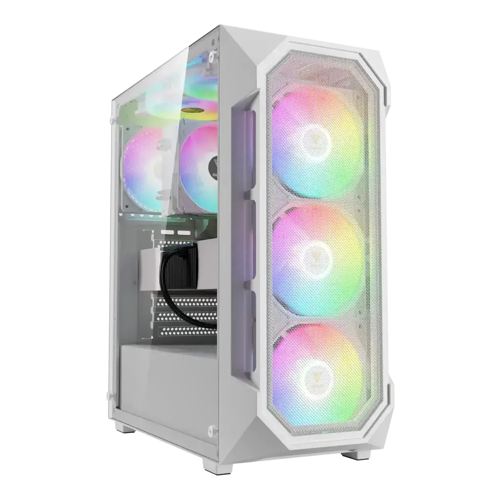 Gamdias Kućište Aura GC1, Elite ARGB, Belo