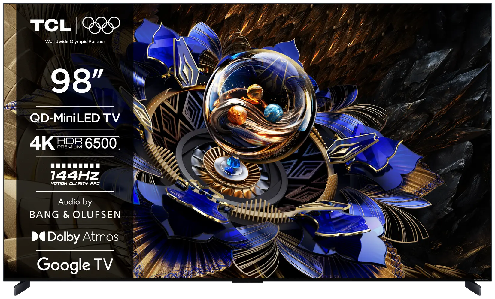 TCL Televizor 98X11K 98", MiniLED, 4K, 144Hz, Google TV, Bang&Olufsen, Crni