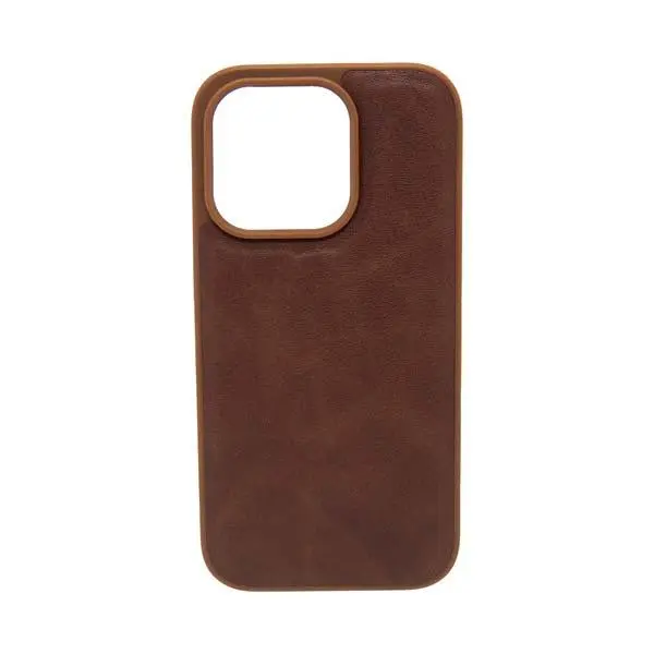 Maska za telefon LEATHER CASE za Iphone 14 Pro brown