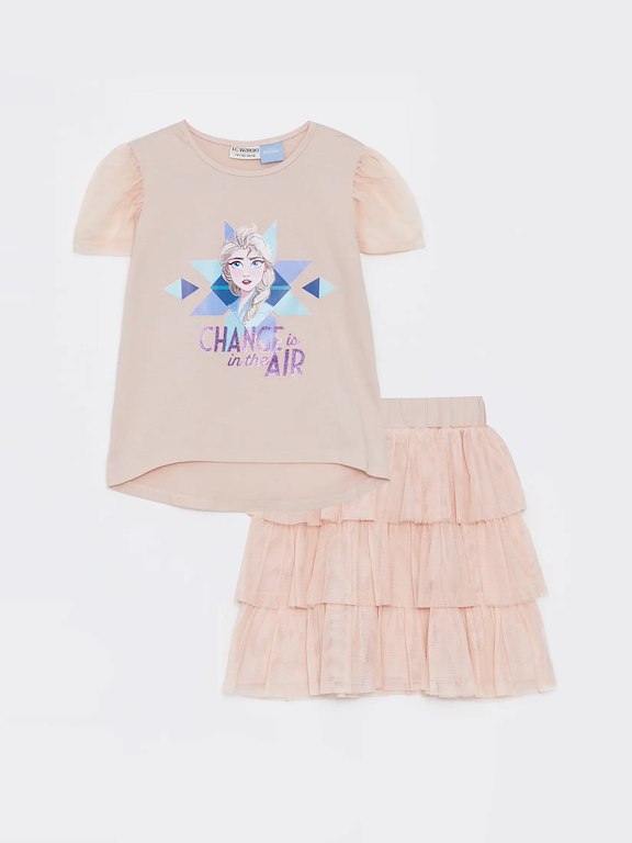 LC Waikiki Komplet za devojčice S2G523Z4-G2J, Roze